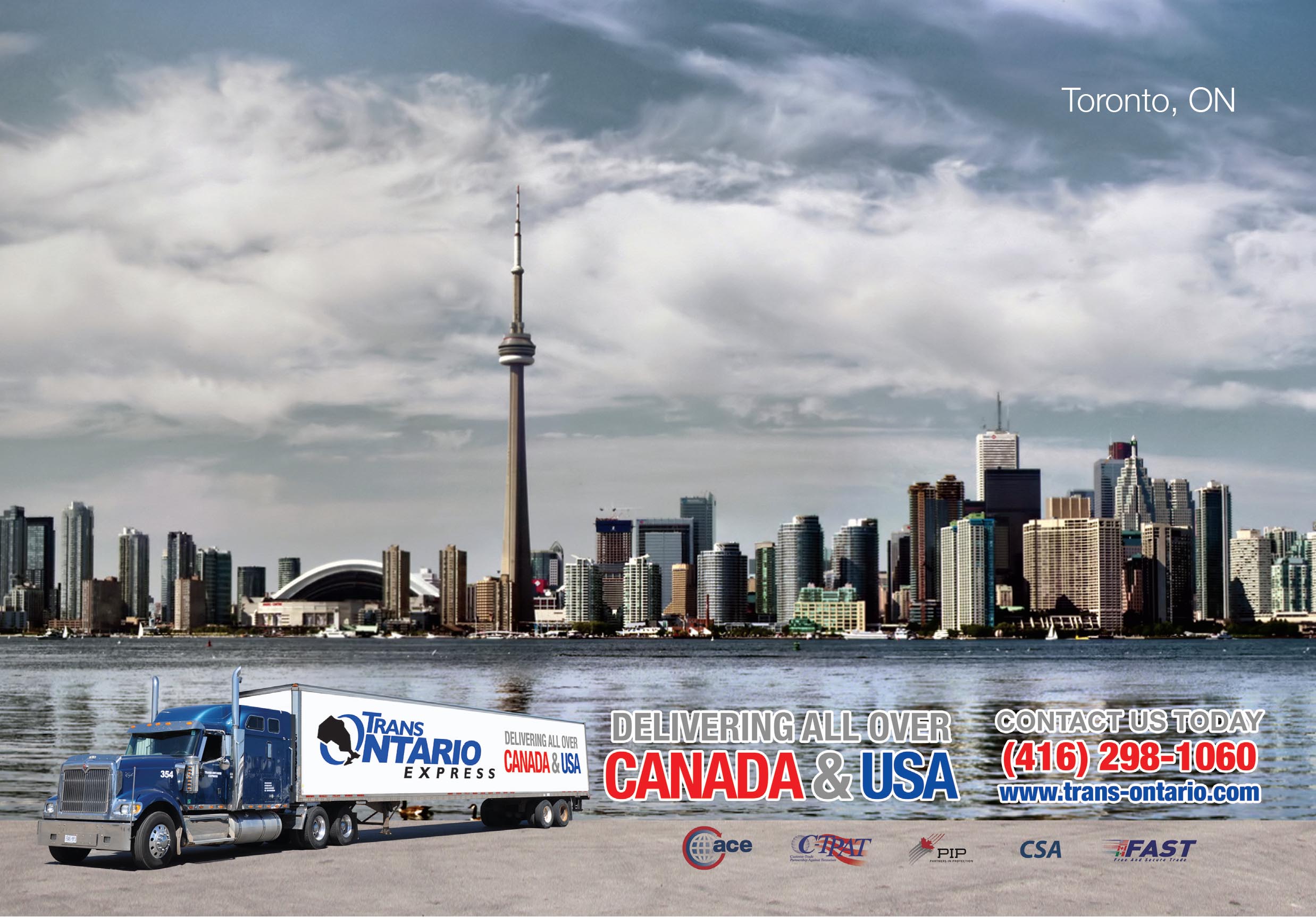 Toronto to Canada and USA Courier and LTL Freight Services